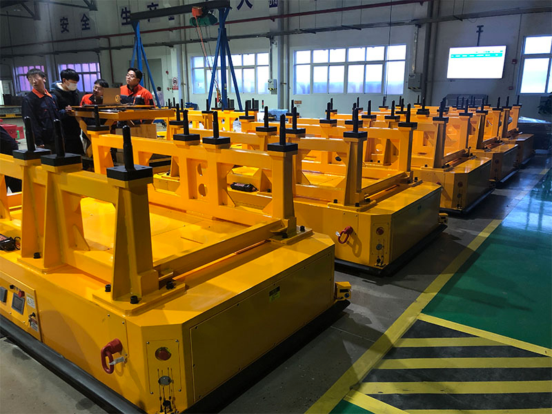 10T Dual-vehicle Linkage Lifting AGV（Mobile Stage AGV） - Buy 10T dual ...